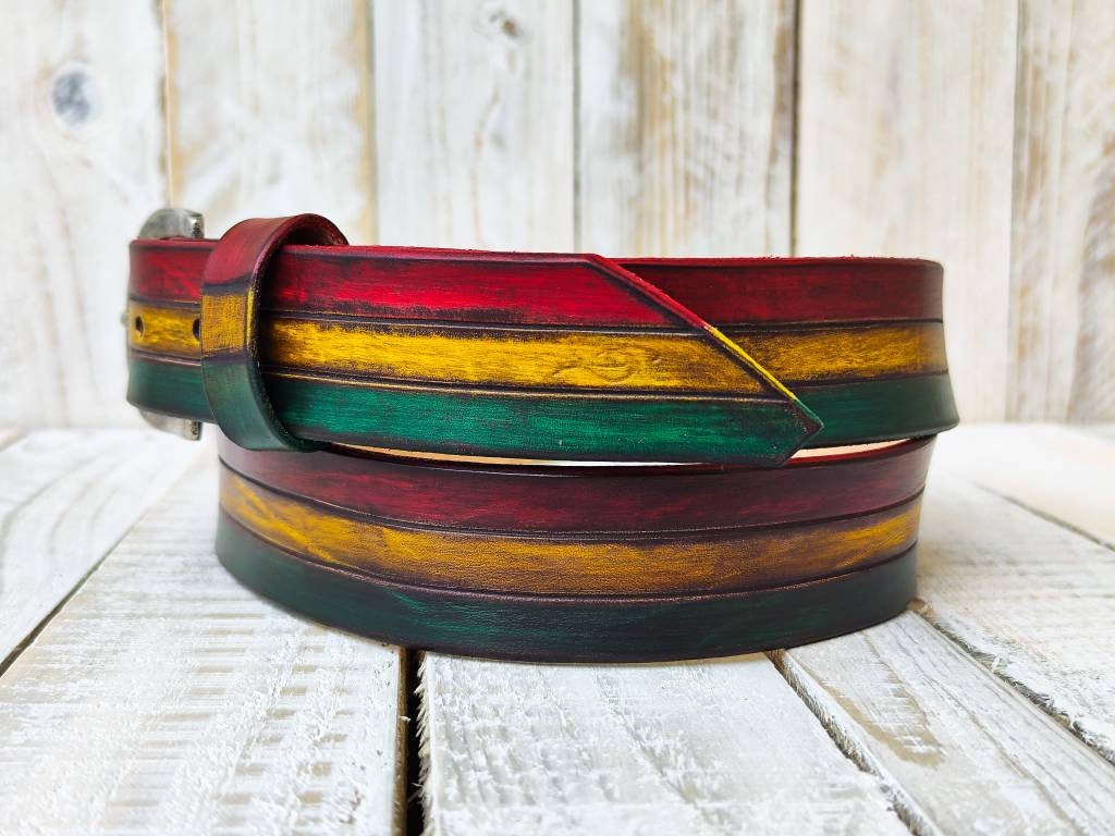 Handmade Rasta Belt with Authentic Rasta Colors – ISHAOR